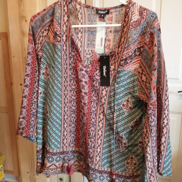 Tolani | Tops | Tolani Farrah Burgundy Silk Blouse Nwt | Poshmark